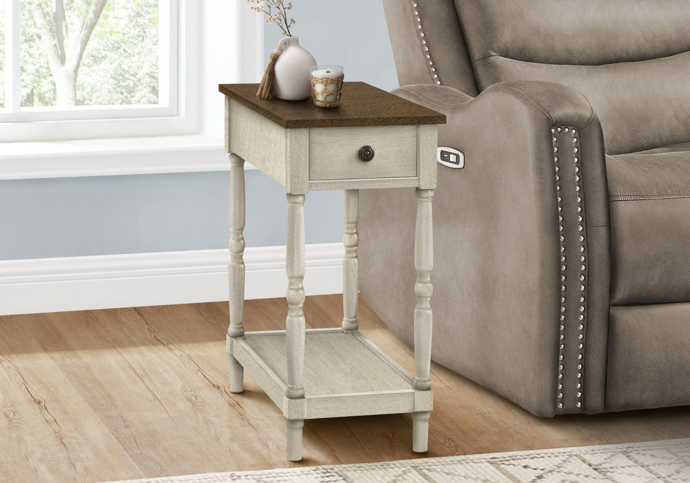 Vanta Side Table - White | Leon's
