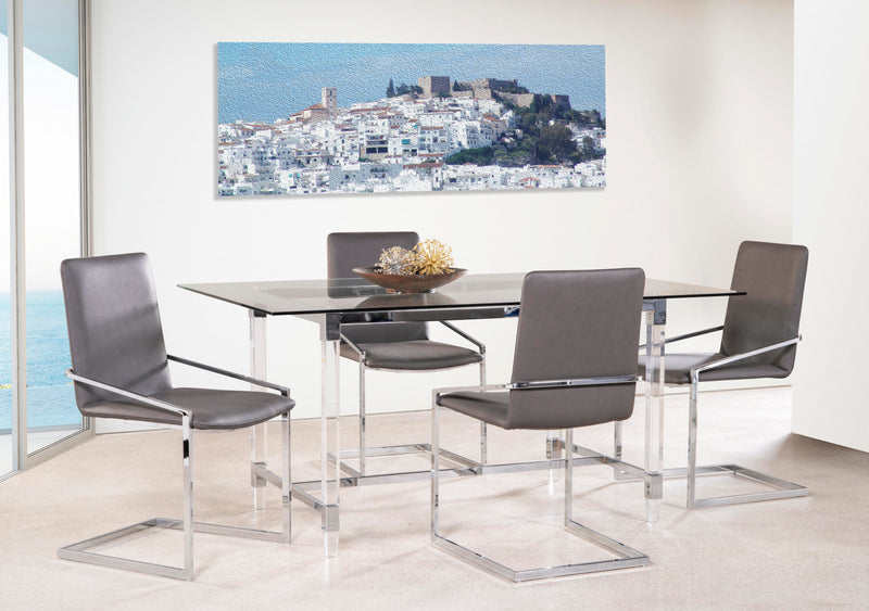 Ariya Dining Chair - Grey - Set Of Two | Leon's
