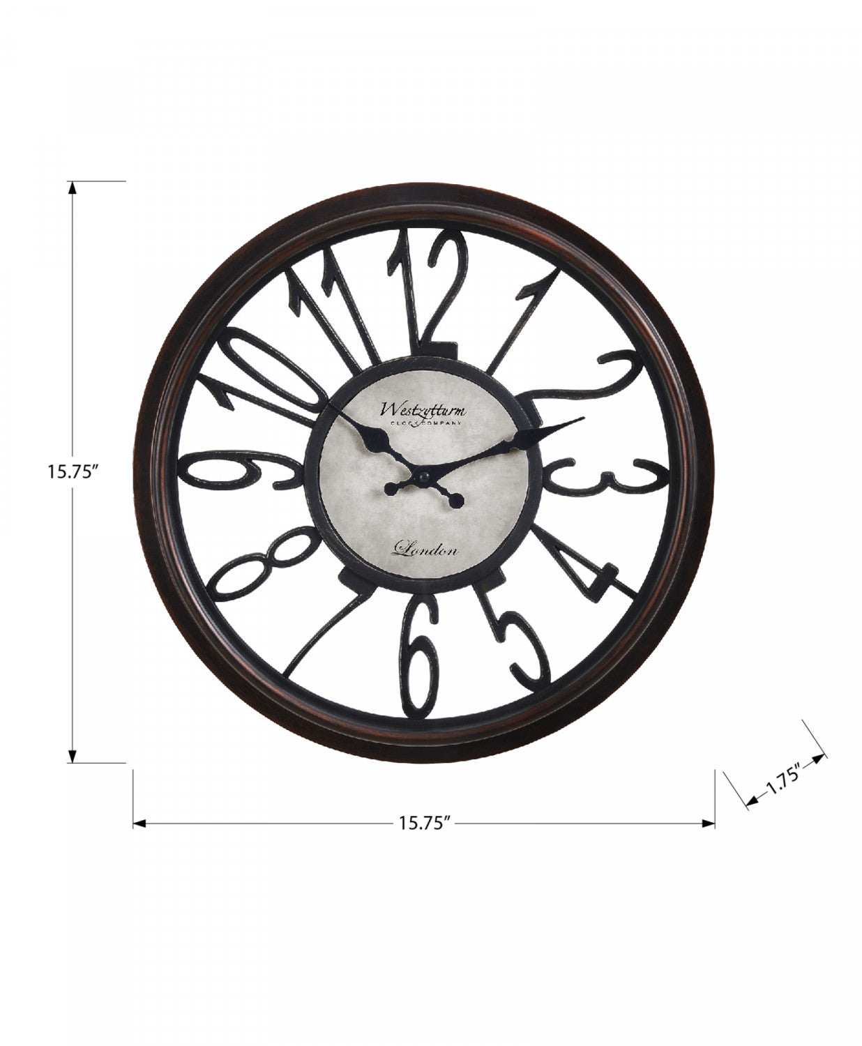 Chronos Clock - Brown | Leon's