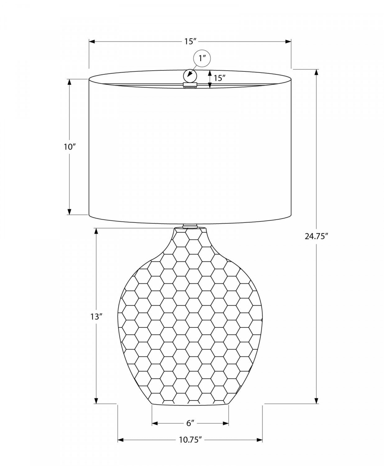 Devon Table Lamp - Brown | Leon's
