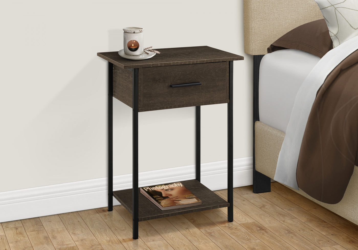 Miko Side Table - Dark Oak | Leon's