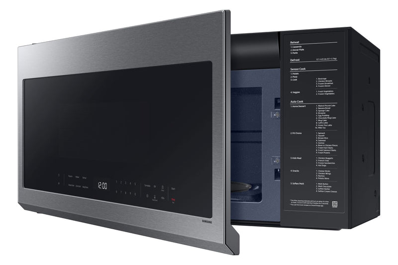 Samsung BESPOKE Four micro-ondes avec hotte intégrée 2,1 pi³ 400 PCM ...
