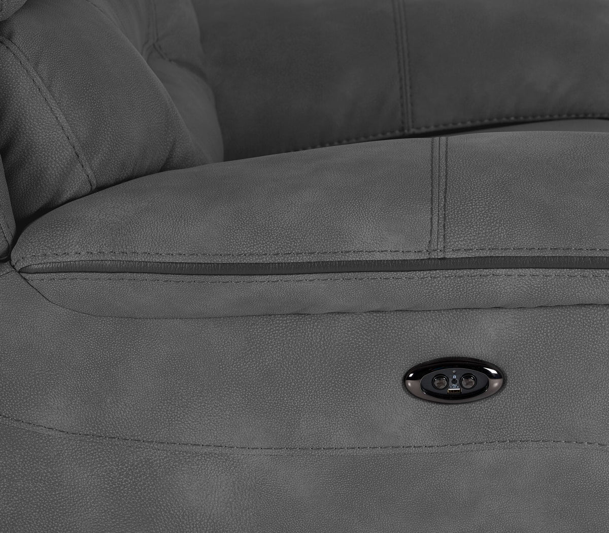 Dawson Sofa inclinable électrique – gris argent | Léon