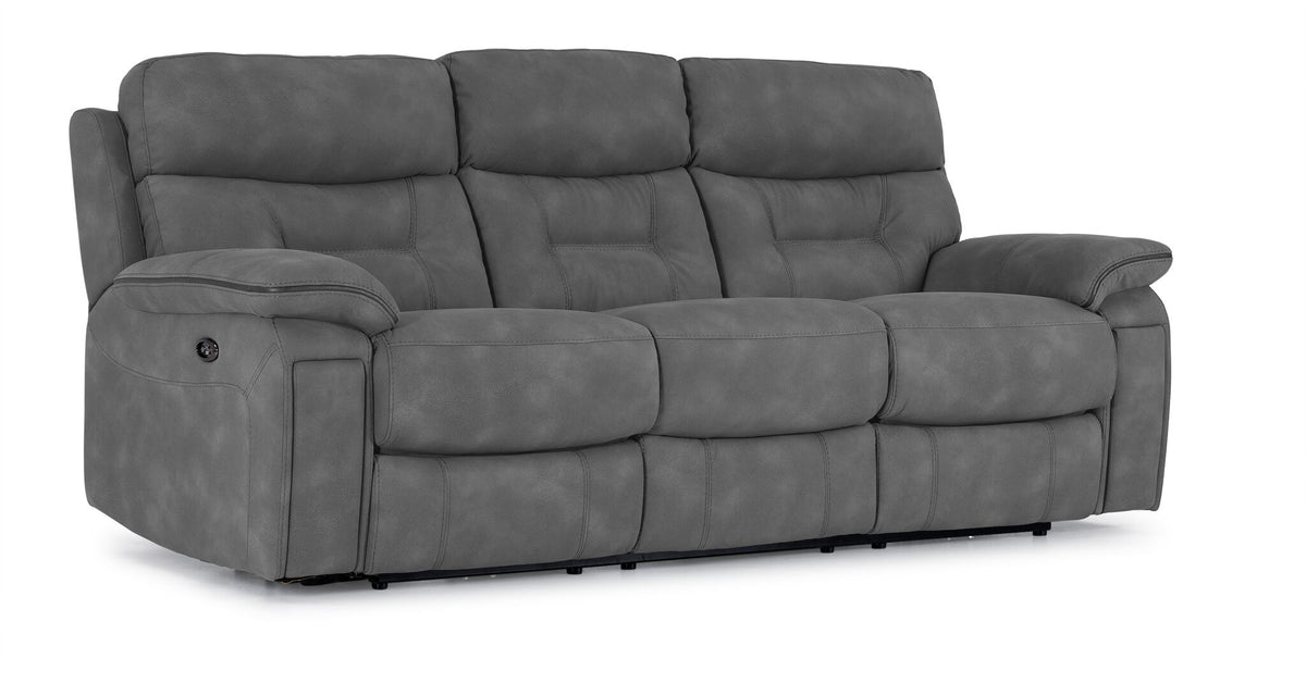 Dawson Sofa inclinable électrique – gris argent | Léon