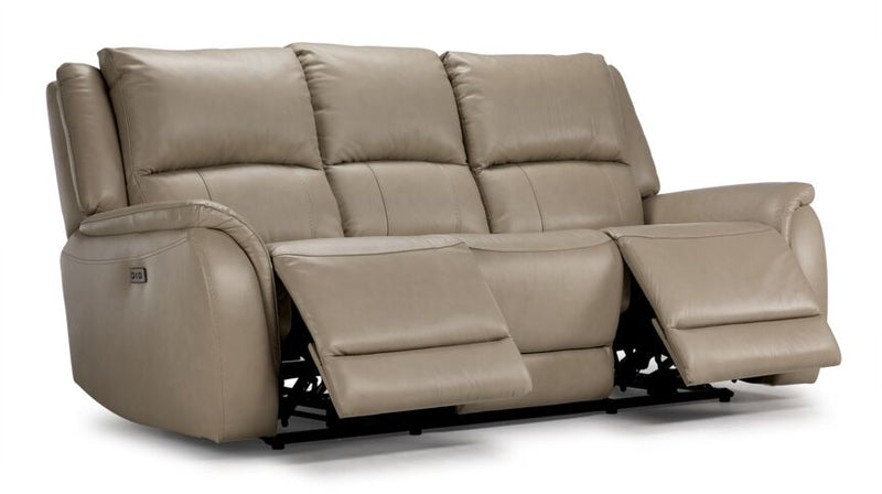 Maxton Sofa inclinable électrique en cuir - taupe | Léon