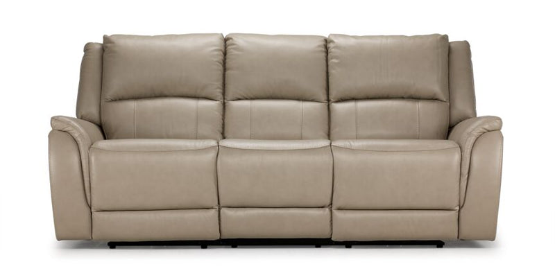 Maxton Sofa inclinable électrique en cuir - taupe | Léon