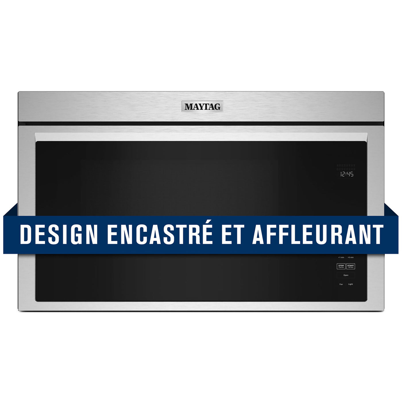 Maytag Four micro-ondes 1,1 pi cu avec hotte intégrée acier inoxydable ...