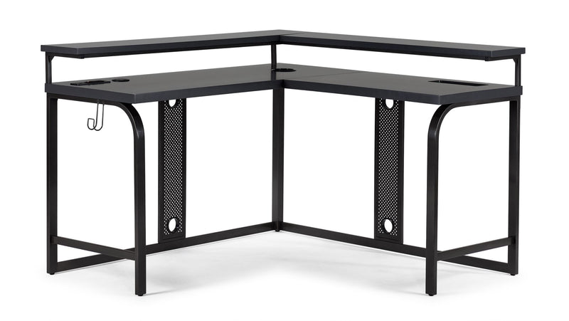 Zander II Bureau d'ordinateur/jeu en L – gris | Léon