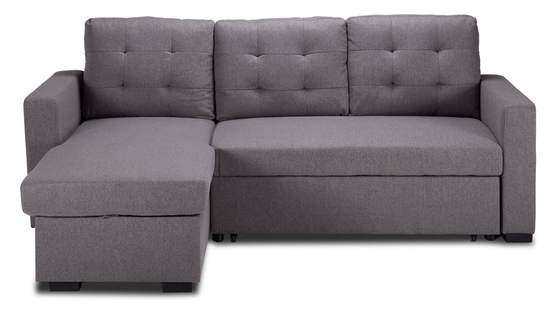 Dustin Sofa avec lit escamotable réversible – gris | Léon
