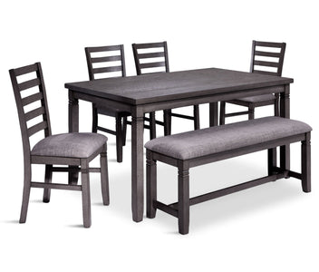 Danny Table de salle à manger avec rallonge – blanc | Léon